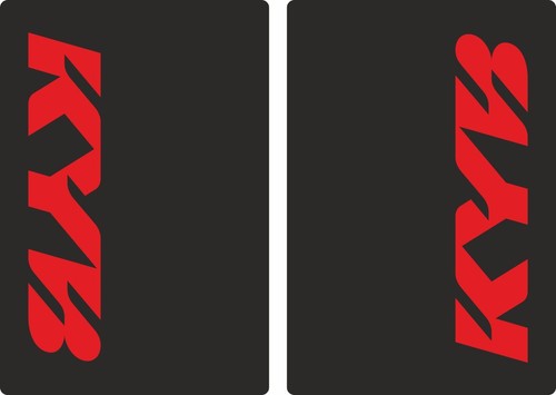 KYB Motocross Upper Fork Decal Stickers Graphic Set Adhesive Red #2 | eBay