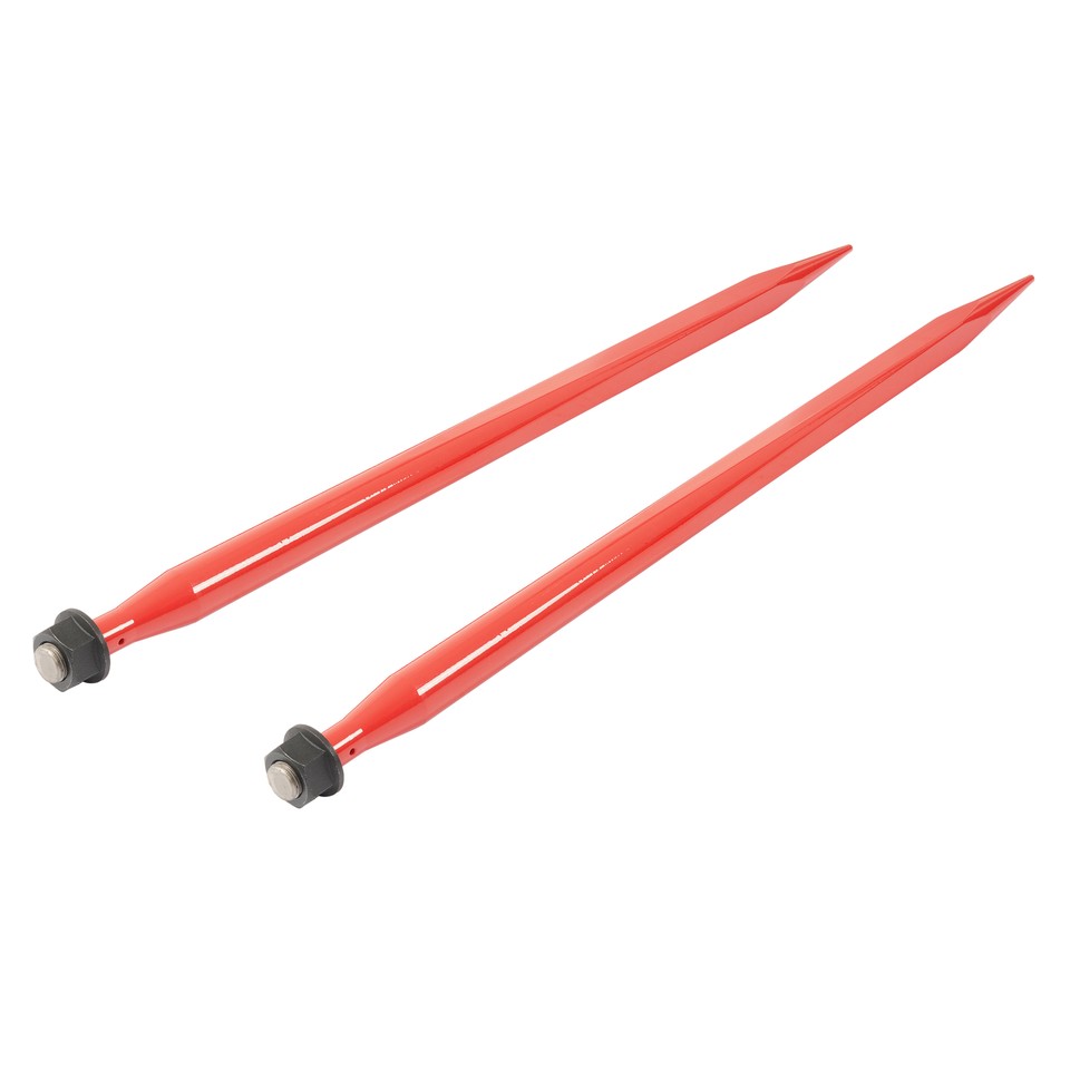 2Pcs Hay Bale Spear 49" 4500 lbs Quick Attach Spike Fork for Tractors ...