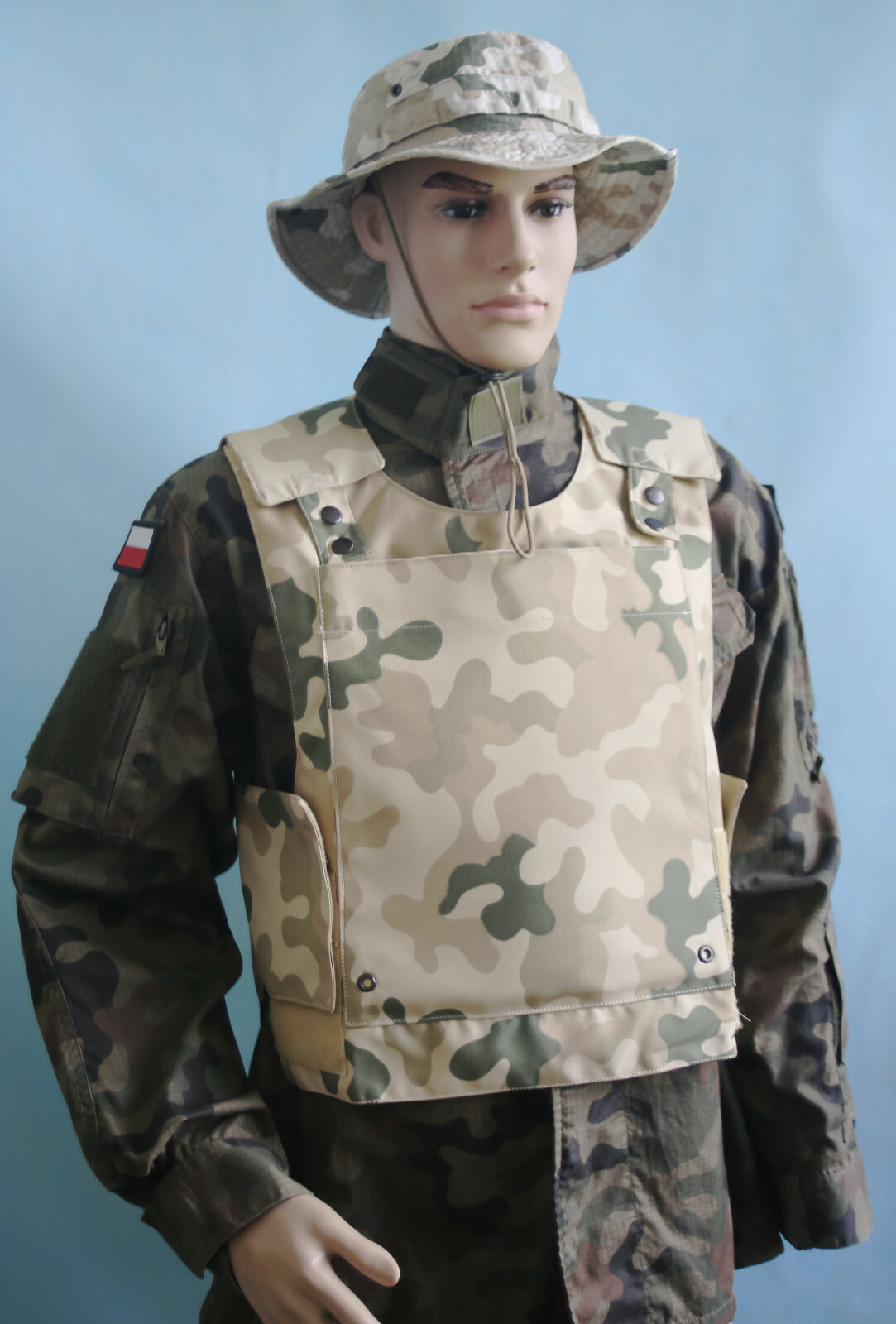 XXL COMBAT ASSAULT balistic VEST POLISH ARMY desert DMB93 CHEST IRAQ ...