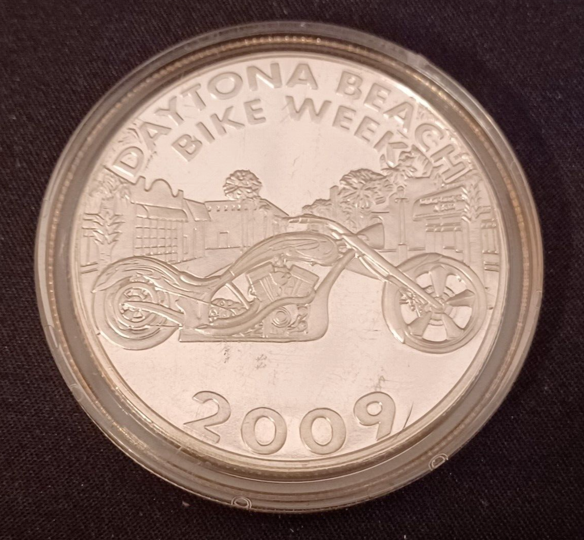 2009 Daytona Beach Bike Week 1 oz Fine Silver Round 999 Coin | eBay
