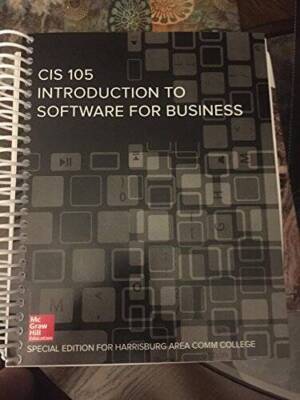 CIS 105 Introduction To Software For Business - Spiral-bound - GOOD | eBay