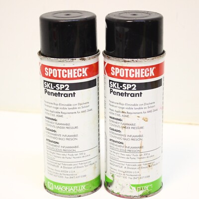 SpotCheck Skl-Sp2 Dye Penetrant, Red, 300g - Lot of 2 cans - New Old Stock | eBay