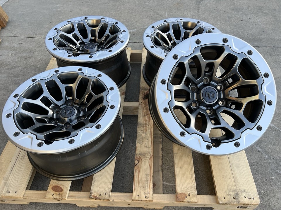 18" Ram TRX Beadlock Bead Lock Wheels Rims Factory Original Stock OEM ...