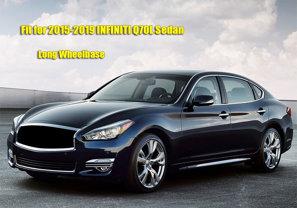 Black Sun Rain Guards Window Visors Wind Deflectors for INFINITI Q70L ...