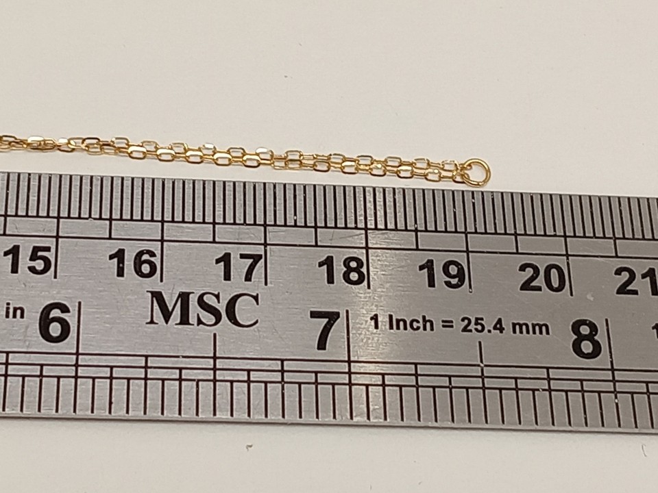 18ct Yellow Gold 750 Indian Asian Style 19cm Bracelet Double Strand ...