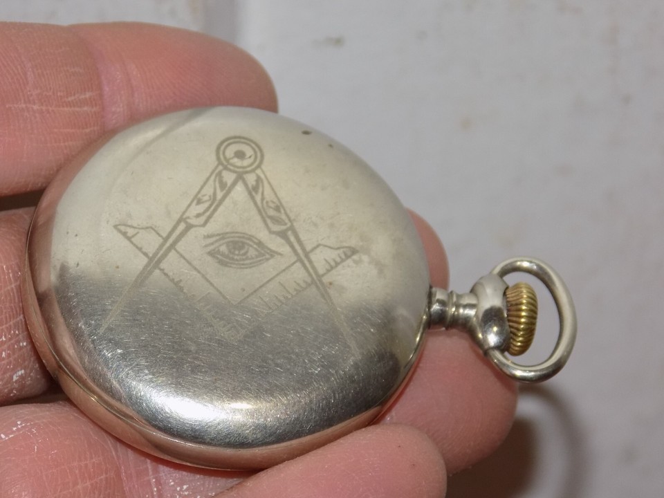 Vintage Elgin Masonic Pocket Watch Philadelphia Watch Case Co ...