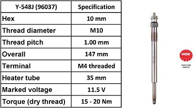 4 x NGK Glow Plugs Fits Citroen Fiat Ford Jaguar LDV Peugeot | eBay UK