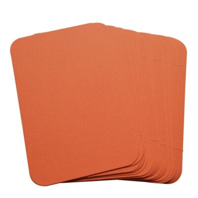 100 Light Pink Rounded Blank Business Cards 250gsm, Stamp, Print, ATC ...