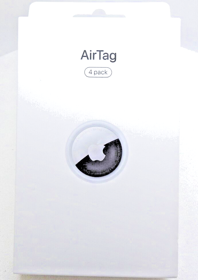 Apple AirTag Tracker 4 Pack MX542ZM/A A2187 (White) Air Tag Airtags NEW ...