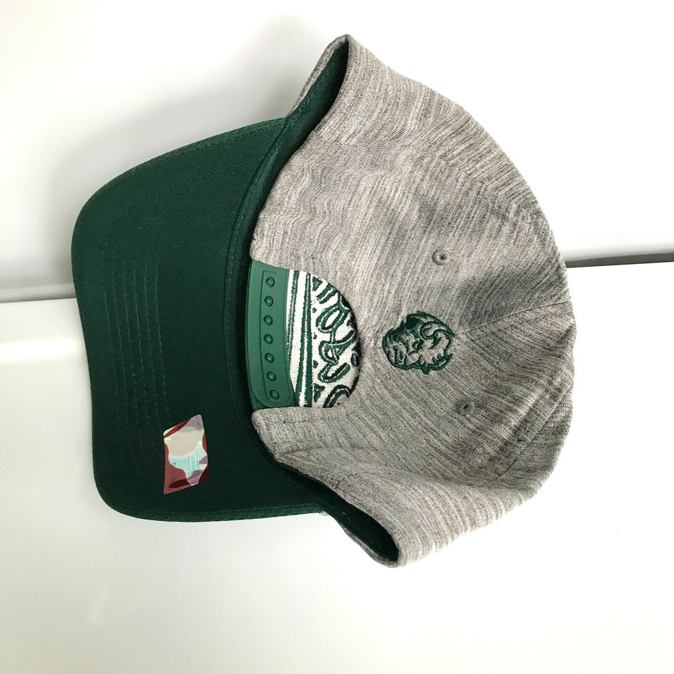 New NORTH DAKOTA STATE BISON HAT gray snapback curved bill script men/women NDSU | eBay