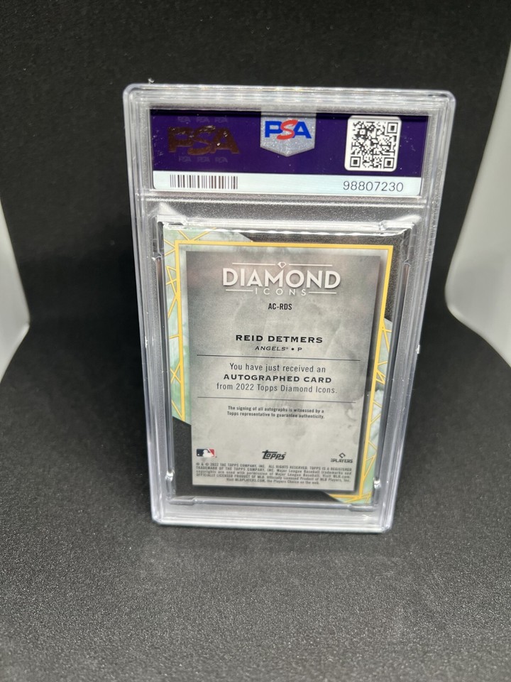 2022 Topps Diamond Icons Auto /25 Reid Detmers #AC-RDS Rookie Auto RC PSA 9 | eBay