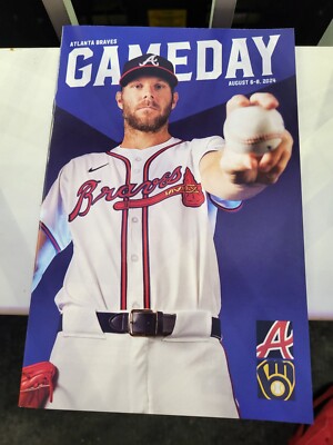 ATLANTA BRAVES GAMEDAY PROGRAM v. MILWAUKEE BREWER AUG 6-8 SALE COVER ...
