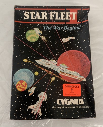 Rare Cygnus Star Fleet 1 The War Begins Commodore 64 C 64 C64 Video ...