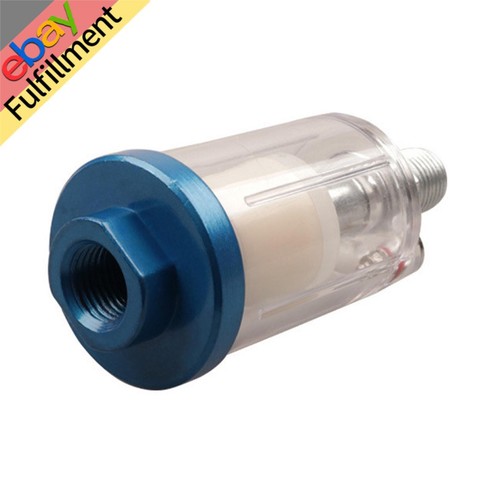 Inline Air Filter Separator Trap Moisture 1/4"8.5x3.5cm For Compressor ...