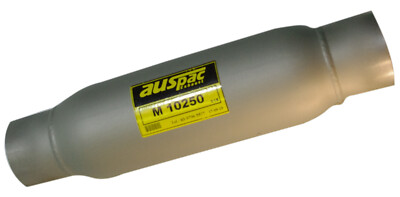 3 1/2" Round X 10" Long, 2.5" ID - Louvered Resonator/Hot Dog | eBay