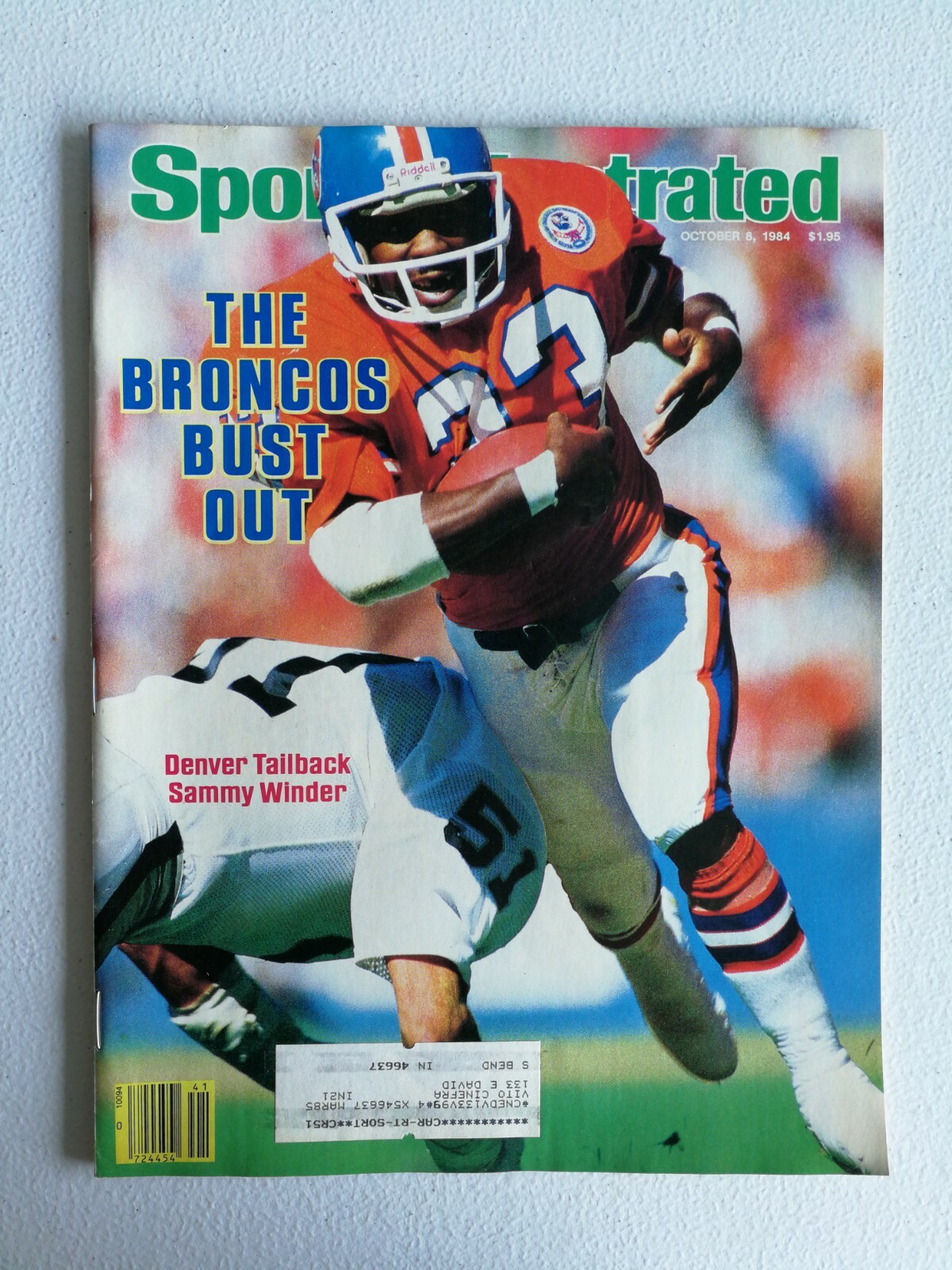 Sports Illustrated October 8, 1984 Sammy Winder - Gerry Cooney ...