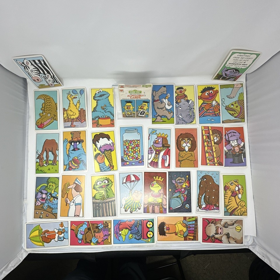 Vintage Sesame Street See And Know Alphabet Cards.- Bert And Ernie ...