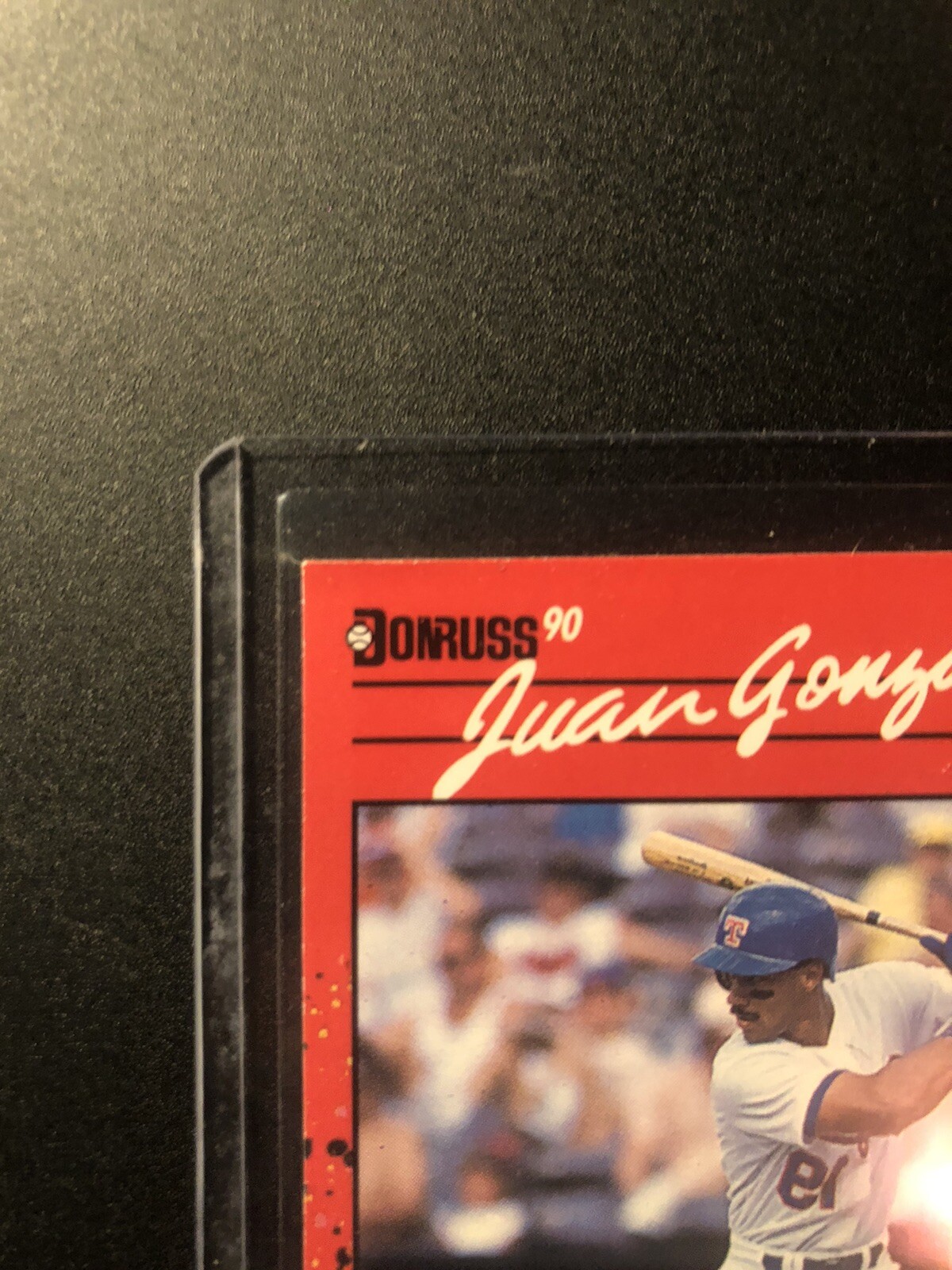 1990 Donruss Juan Gonzalez Error Reverse Negative Rookie Card #33 | eBay