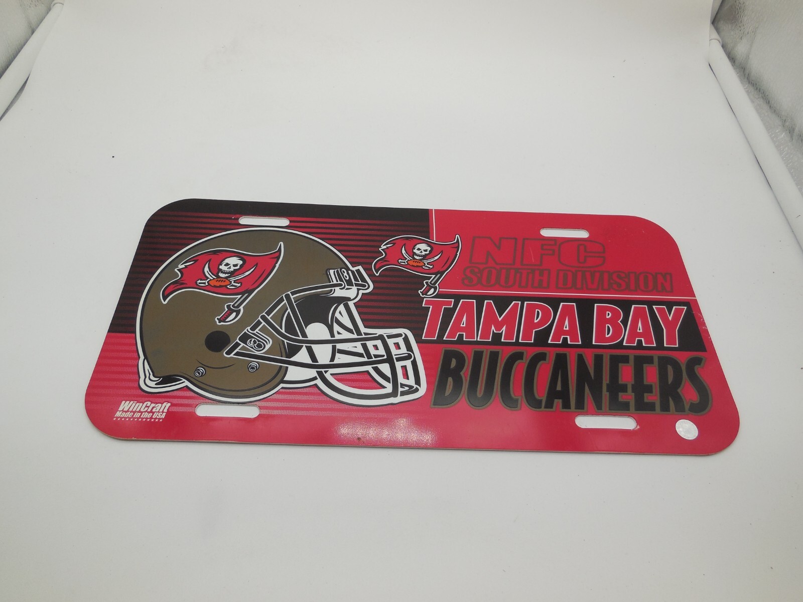 AJ Tampa Bay Buccaneers Official NFL Team Logo Color License Plate Vtg ...