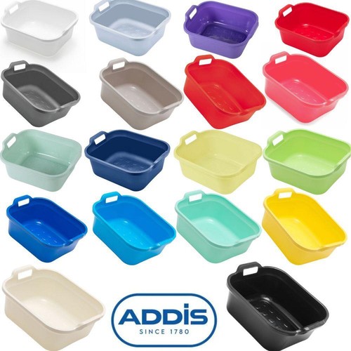Addis Washing Up Bowl 10L Kitchen Sink Dish Basin Large Rectangular 2 ...
