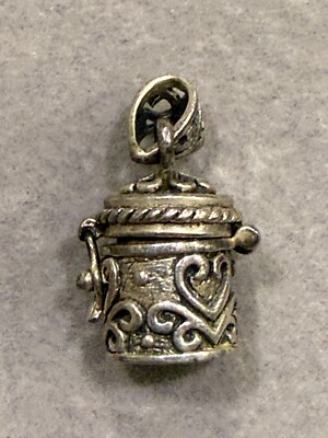 Vintage IBB Trinket Box Keepsake Sterling Silver 925 Charm Pendant 3223 ...