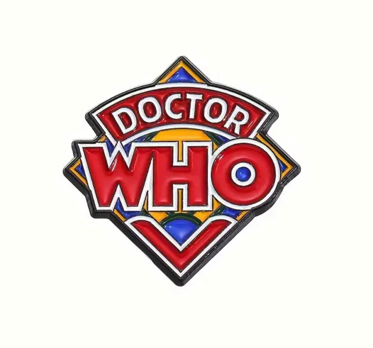 DR WHO Enamel Pin ☆ The Doctor Badge ☆ Vintage UK British TIME LORD ...