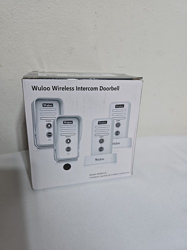 Wuloo Wireless Doorbell Intercom Rechargeable for 2640ft Range Home ...