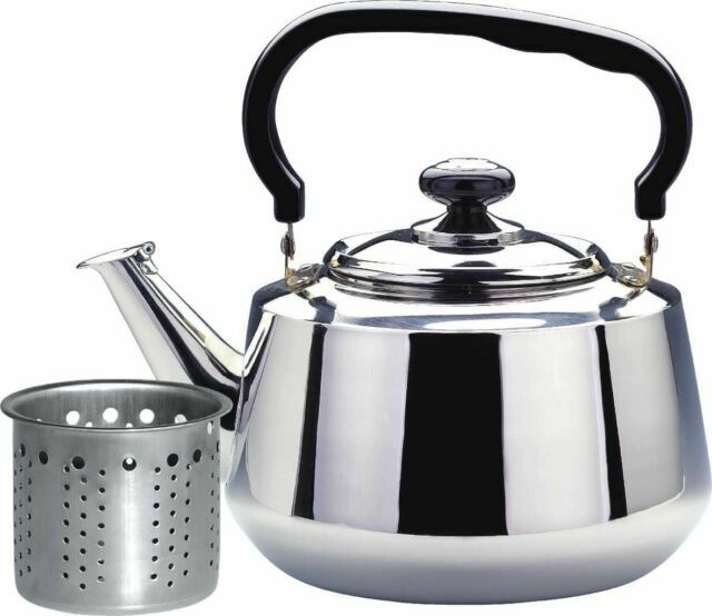 Aramco WLA020 Alpine Cuisine Tea Kettle and Strainer 3 L Stainless ...