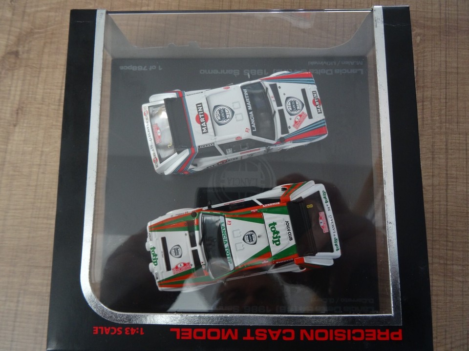 HPI-RACING 1/43 TWIN SET LANCIA DELTA S4 ALEN/CERRATO SANREMO RALLY ...