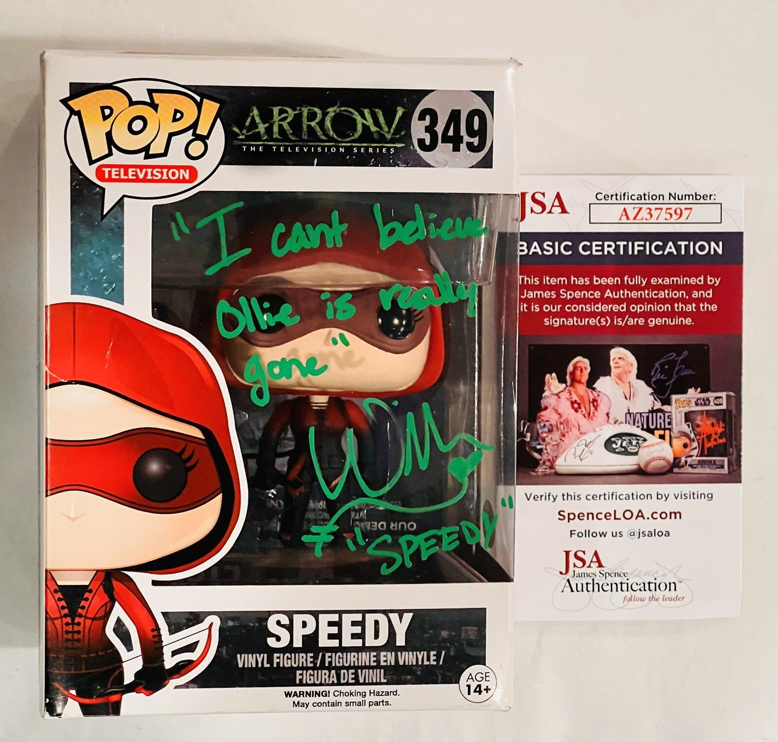 Willa Holland Signed Speedy Arrow Funko Pop w/ QUOTE + JSA COA. DC CW | eBay