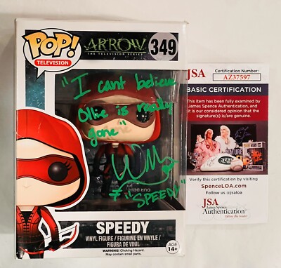 Willa Holland Signed Speedy Arrow Funko Pop w/ QUOTE + JSA COA. DC CW | eBay