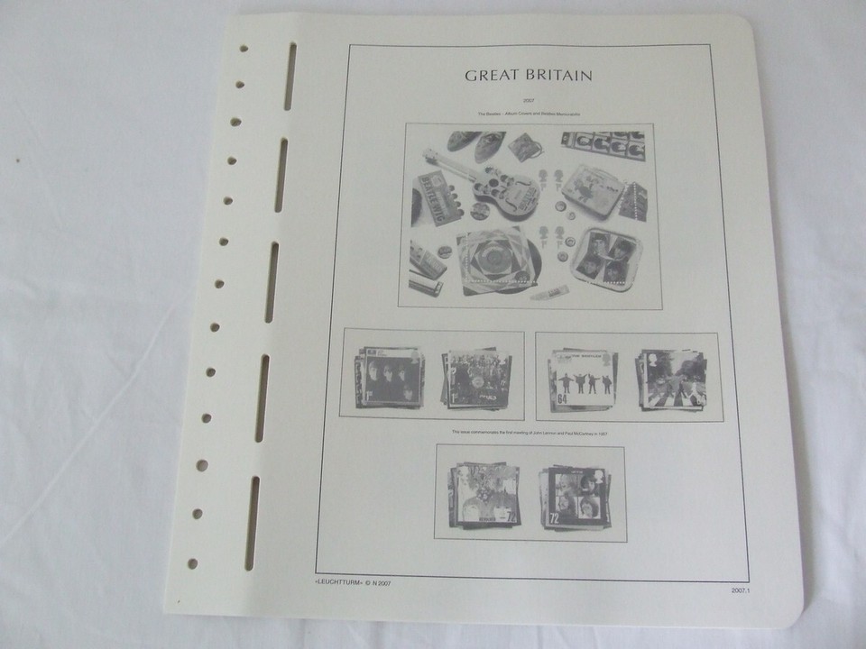 LIGHTHOUSE GREAT BRITAIN ILLUSTRATED STAMP ALBUM LEAVES, YEARS TO 2019 ...