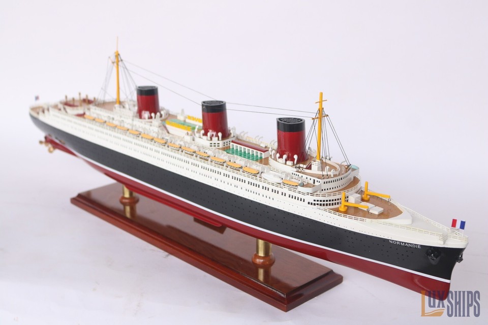 SS Normandie Ship Model 80cm - SS Normandie Model Ship | eBay