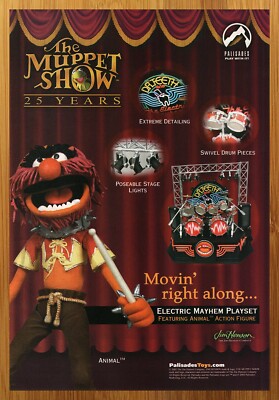 2002 The Muppet Show Animal Action Figure Print Ad/Poster Dr. Teeth ...