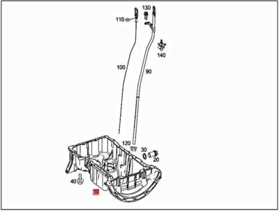 Genuine MERCEDES Oil pan 2700107600 | eBay
