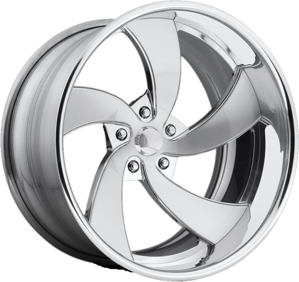 US MAG DESPERADO STAGGERED 20X8 22X10.5 WHEEL C10 C-10 BRUSHED U134 ...
