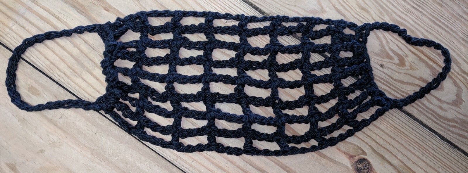 Women's BLACK cotton crochet face mask netting mesh look breathable | eBay