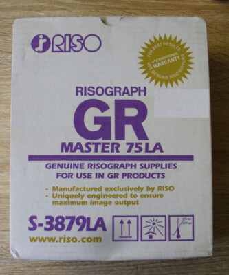 Riso Risograph GR Master 75LA S-3879LA 227mmx100m x2 Rollen OVP | eBay.de