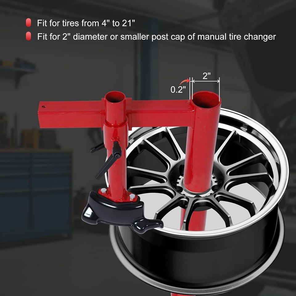 For 4"-21" Manual Tire Changer Duck Head Adapter w/ Centering Cone Kit ...