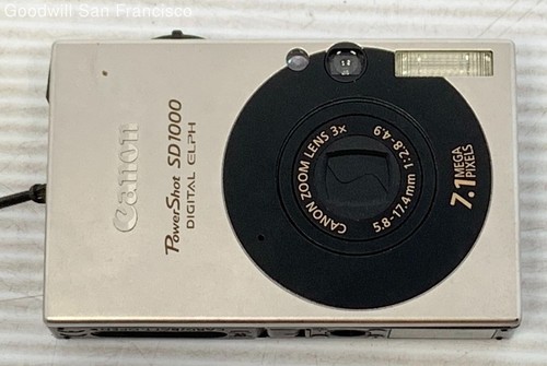 Canon PowerShot Digital ELPH SD1000 7.1MP DFigital Camera | eBay