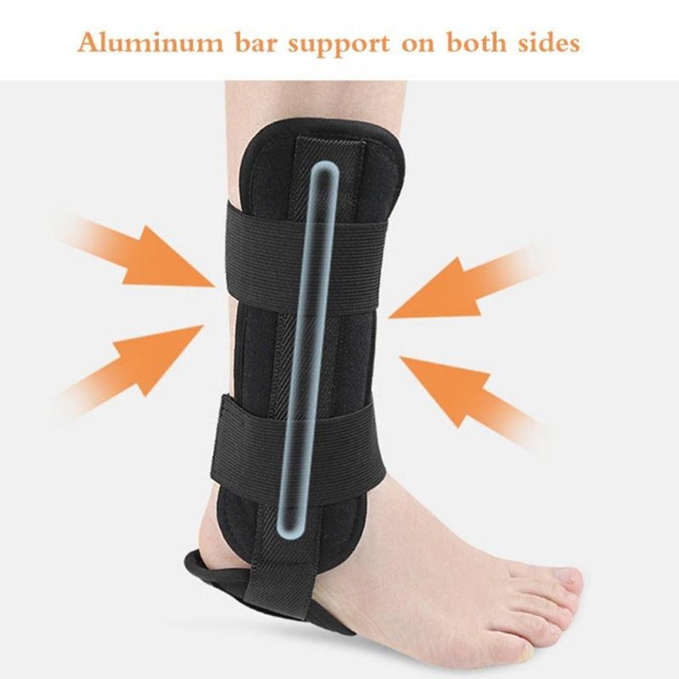 Sprain Splint Ankle Brace Cloth + Aluminum Alloy Drop Foot Spare Parts ...