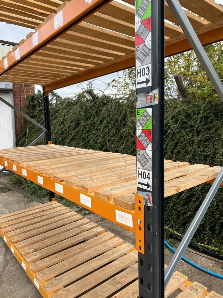 STARTER BAY Link 51 Pallet Racking Shelving Bays Timber Decks 4 Levels ...