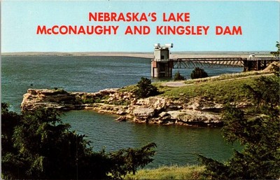 Dr Jim Stamps Postcard Nebraska's Lake McConaughy and Kingsley Dam | eBay