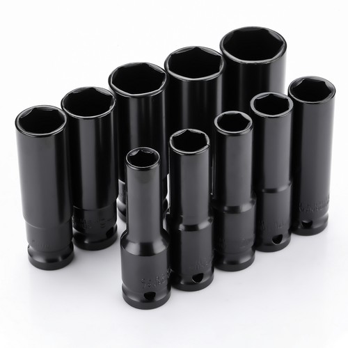 1/2" Deep Impact Socket Set Drive Long Reach Thin Wall 10 Metric ...