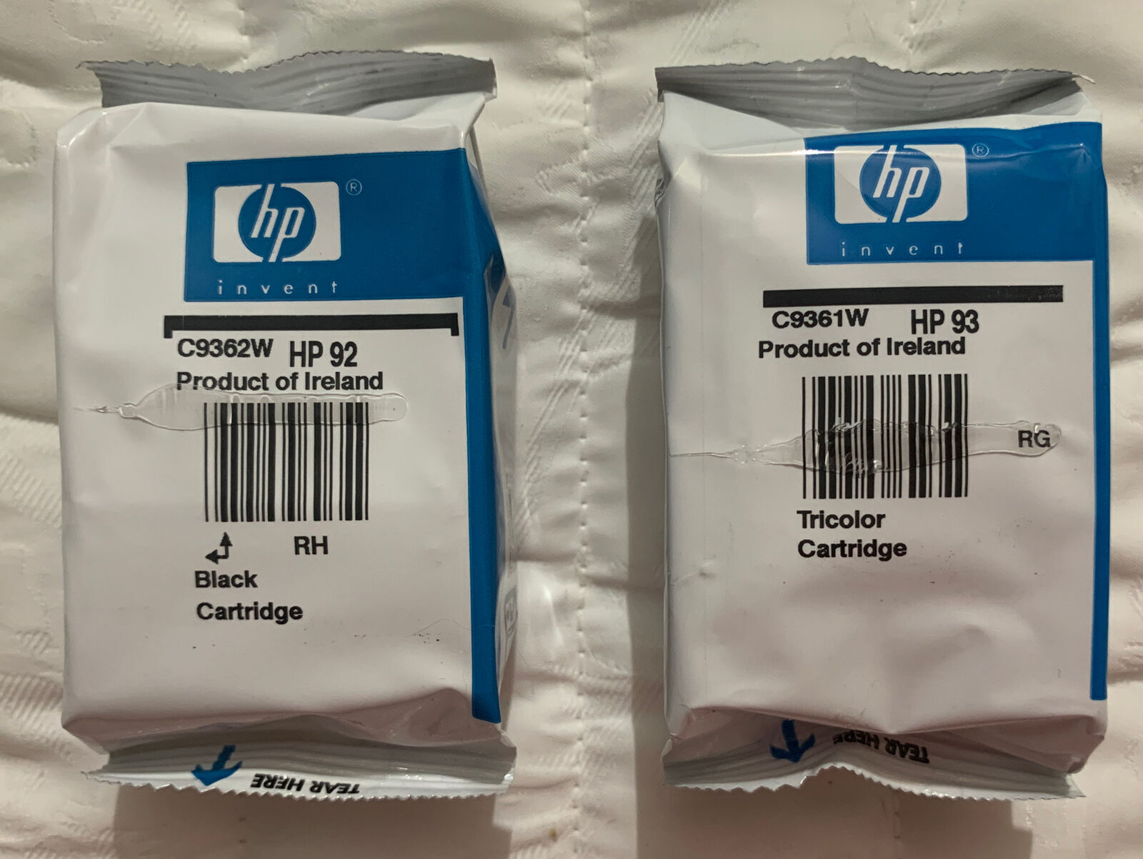 HP 92 / HP 93 Black & Tri-Color Ink C9513FN - C9362WN & C9361WN Free ...