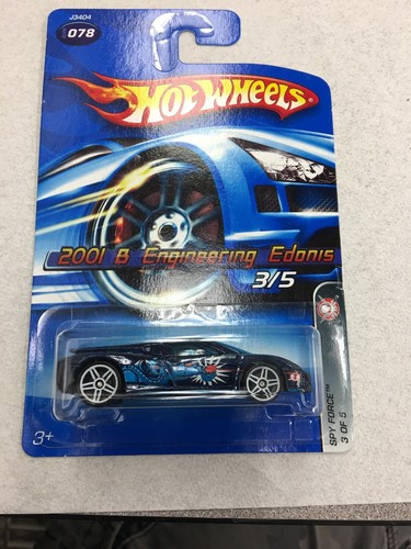 2006 Hot Wheels #78 Spy Force Series 3/5 (black) "2001 B ENGINEERING ...