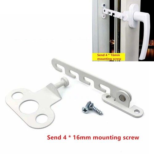 2 Sets Tilt Turn Window Restrictor Stay White Finish Child Safely Lock ...