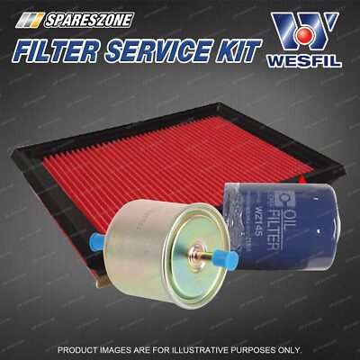 Wesfil Oil Air Fuel Filter Service Kit for Nissan 300ZX Z32 3.0L V6 12/ ...