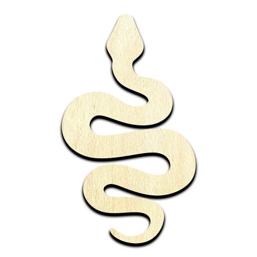 Snake Laser Cut Out Unfinished Wood Shape Craft Supply | eBay
