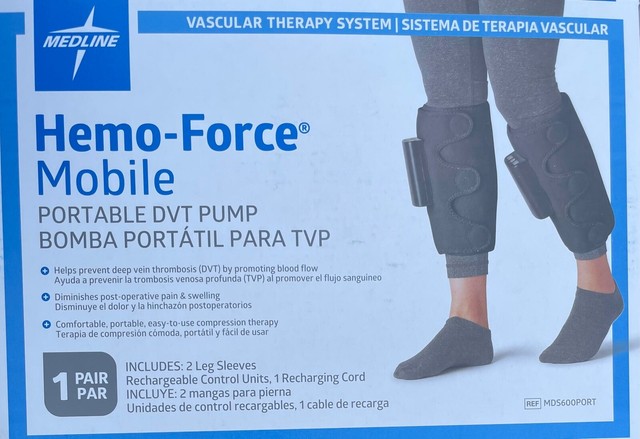 Medline Hemo-force Mobile MDS600PORT Portable DVT Pump Calf for sale ...